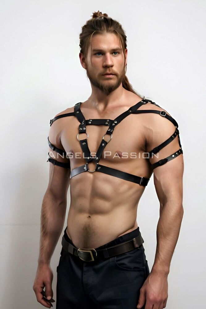 Savaşçı Viking Erkek Harness Erkek Partywear Viking Cosplay Apftm6